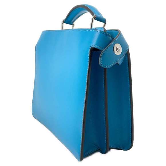 Fendi | Bags | Fendi Leather Isee Peekaboo 2way Blue You Bag | Poshmark